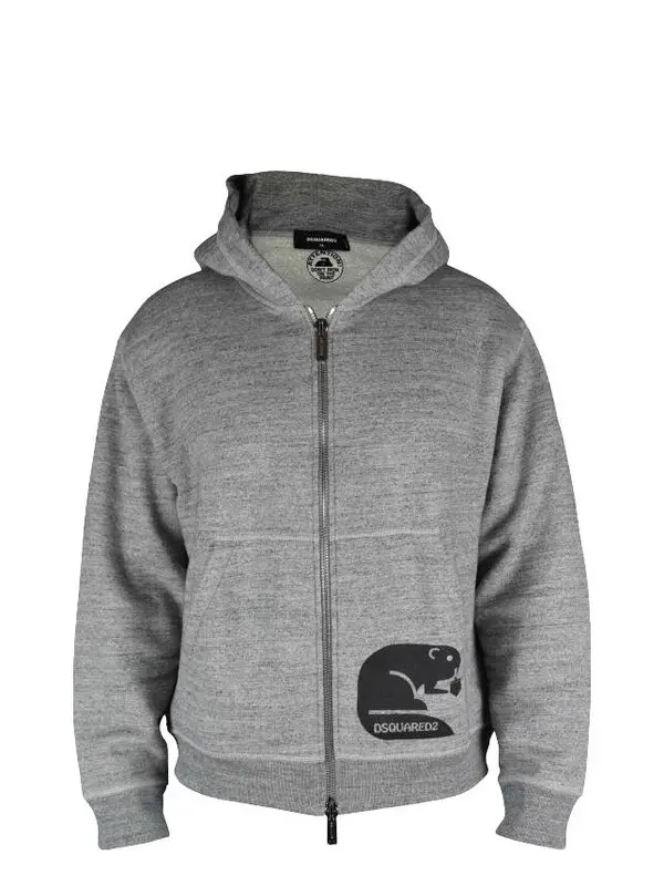 Dsquared2 Zip-up Hoodie - Gray