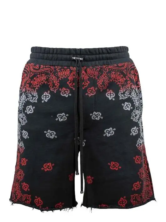 Amiri Cotton Printed Shorts - Black