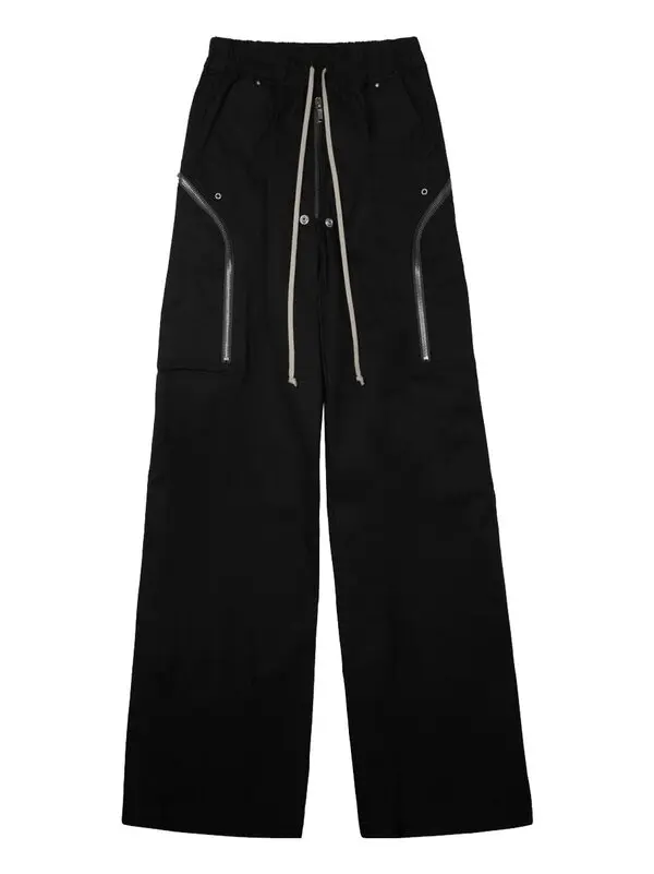Rick Owens Cotton Blend Trousers - Black