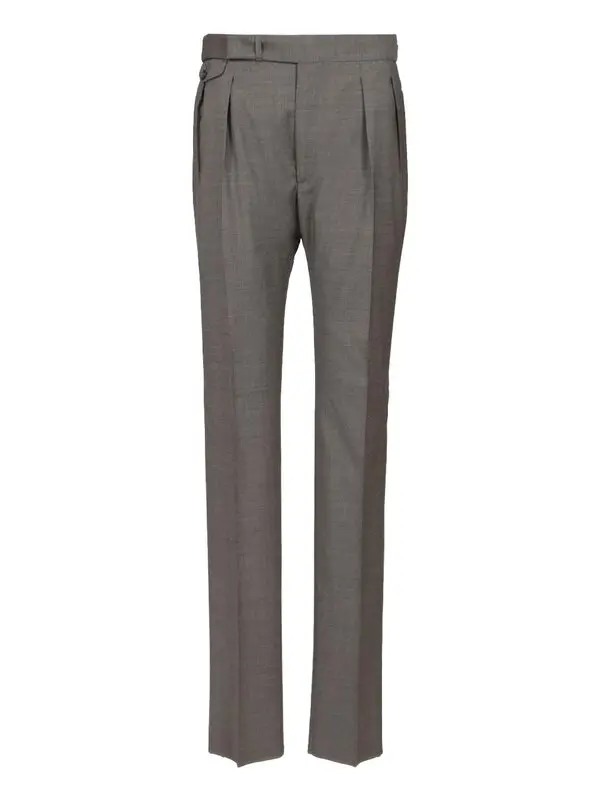 Tagliatore Wool Blend Trousers - Gray