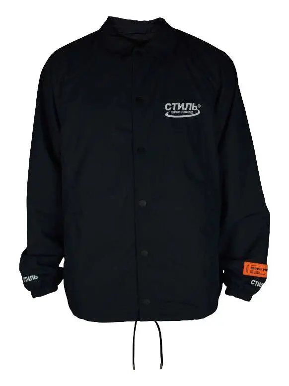 Heron Preston Printed Logo Jacket - Black