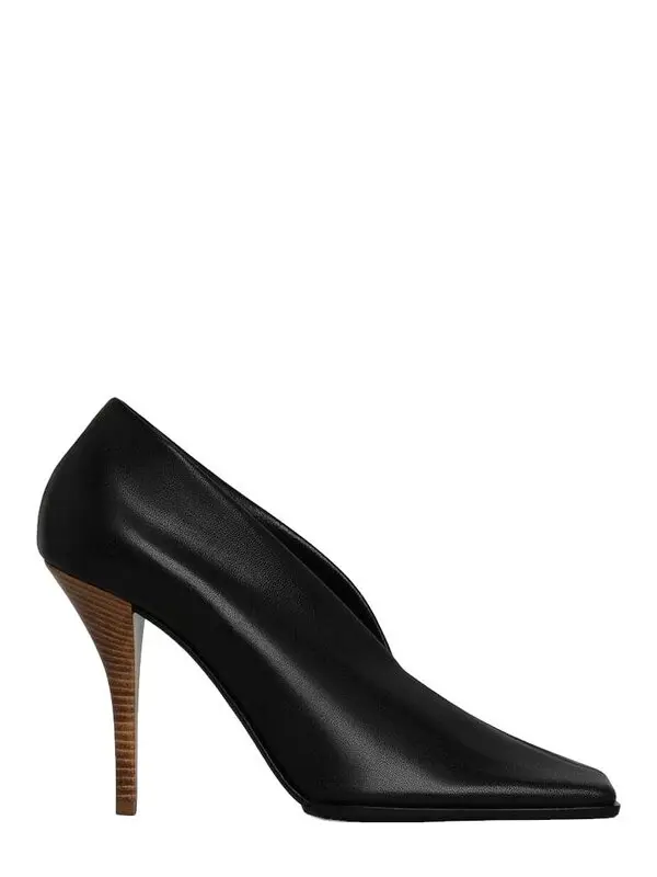 Alaïa Square Leather Décollet - Black