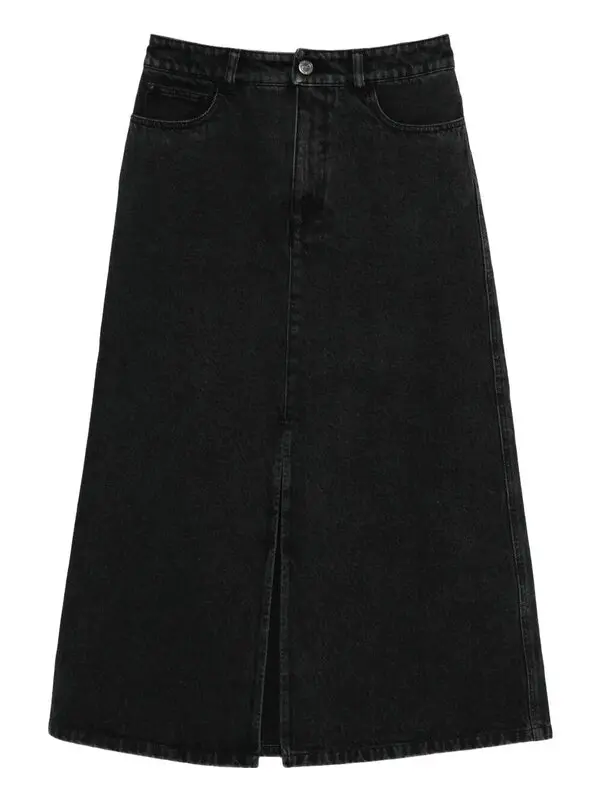 A.p.c. Georgia Denim Midi Skirt - Black