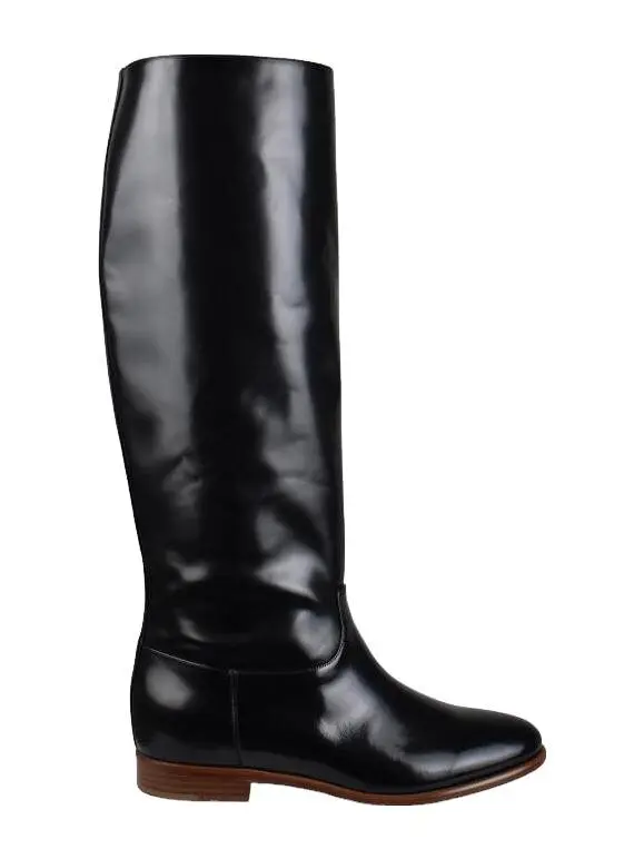 Gabriela Hearst Patent Leather Knee High Boots - Black