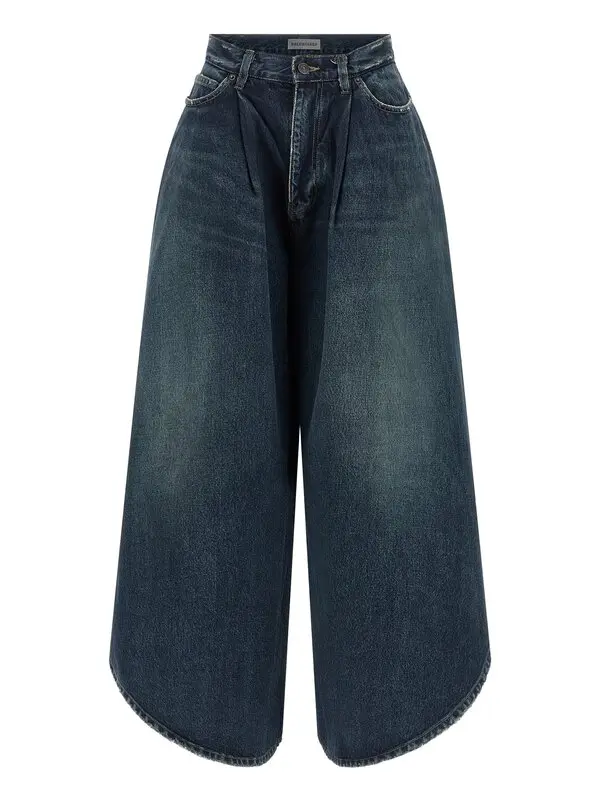 Balenciaga Tulipano Denim Pants - Blue