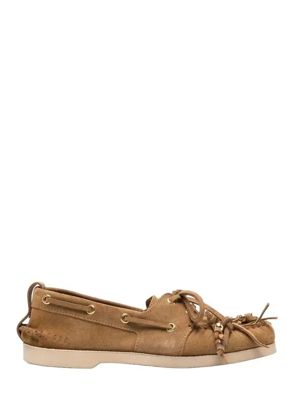 GOLDEN GOOSE Cruise Suede Loafers With Tassel-detail - Brown