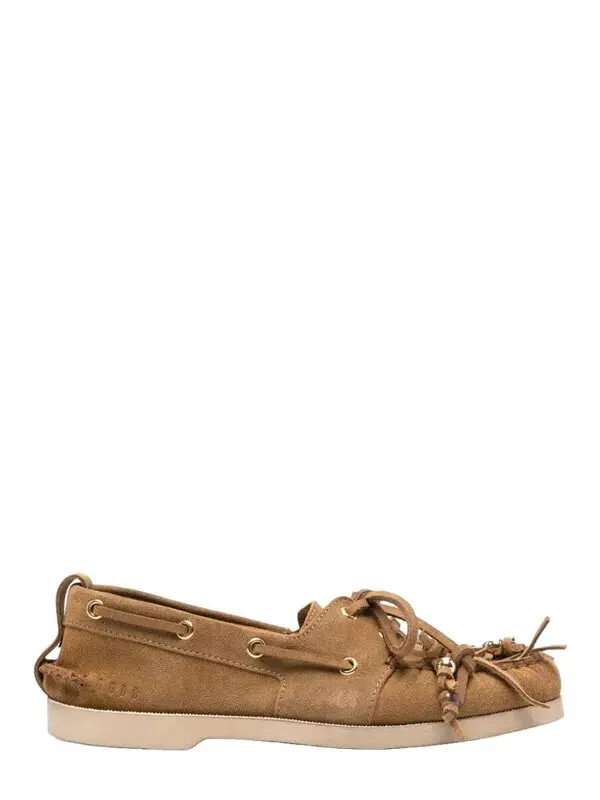 GOLDEN GOOSE Cruise Suede Loafers With Tassel-detail - Brown