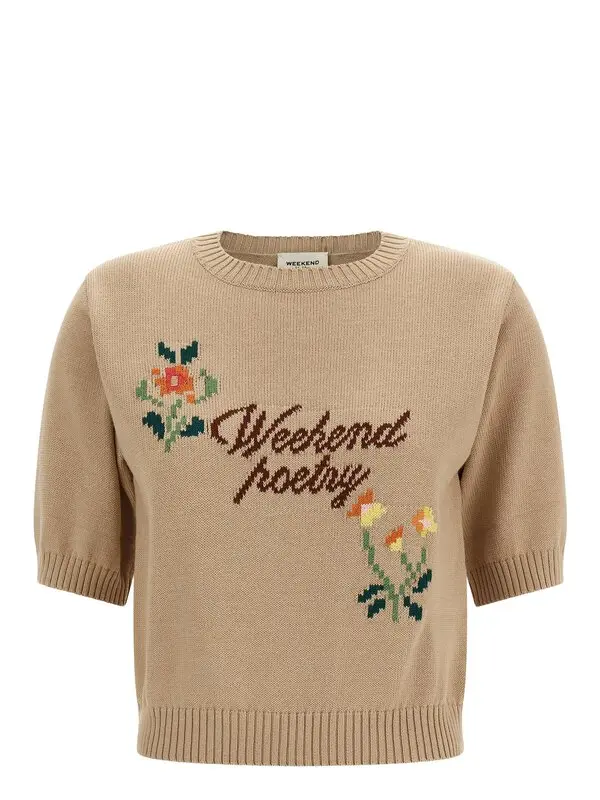 Max Mara Fiacre Intarsia Sweater - Cream