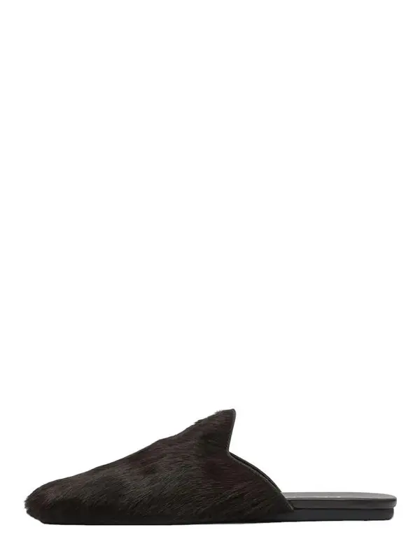 Prada Calfskin Slip-on Slippers - Brown
