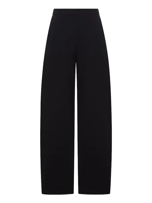 Alaïa High-waisted Rounded Trousers - Black