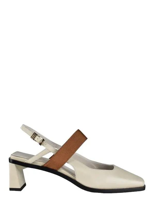 ANEST COLLECTIVE Kidskin Slingback Sandals - White