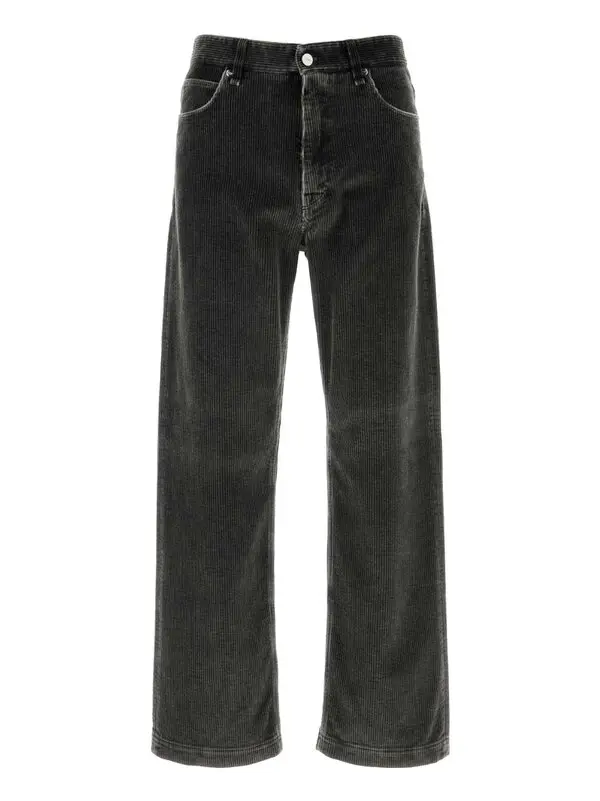 Fendi Charcoal Corduroy Pant - Gray