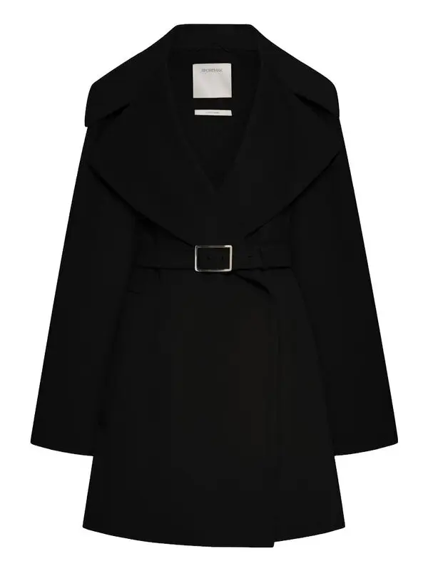 Sportmax Short Wool Coat - Black