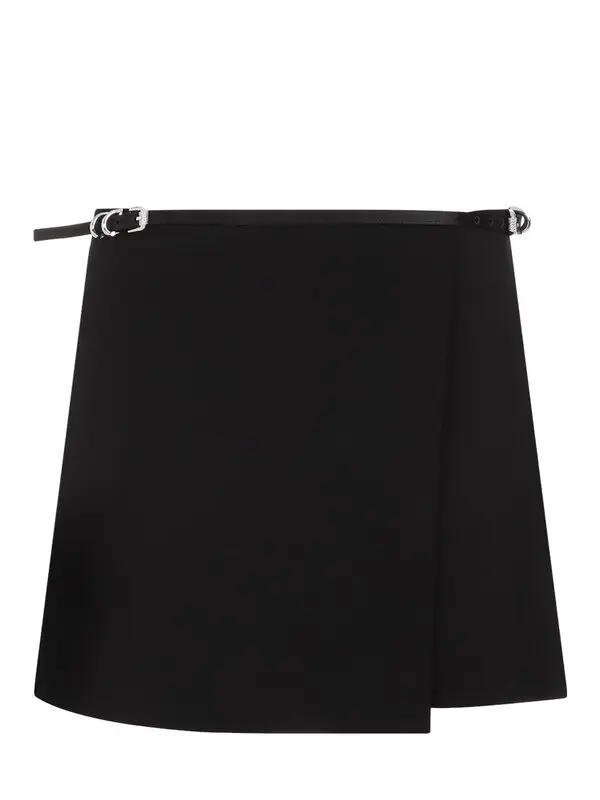 Givenchy Mini Wrap Voyou Skirt - Black