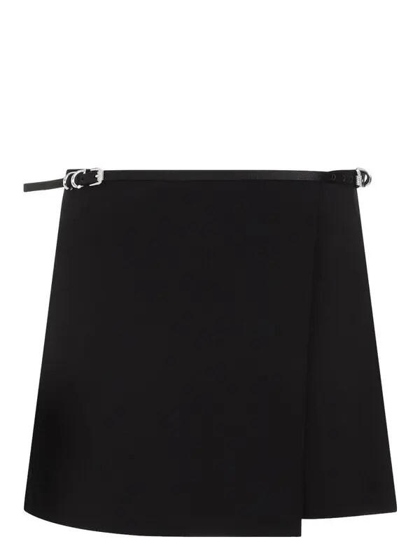 Givenchy Mini Wrap Voyou Skirt - Black