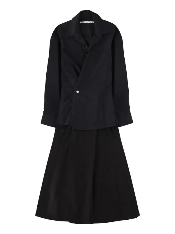 Alexander Wang Long Wrap Dress - Black
