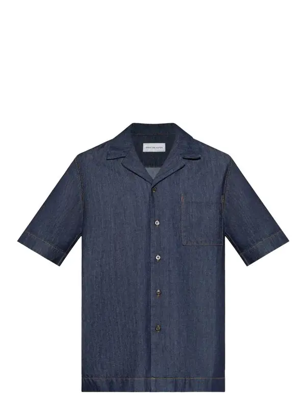 Dries Van Noten Cartone Denim Shirt - Blue