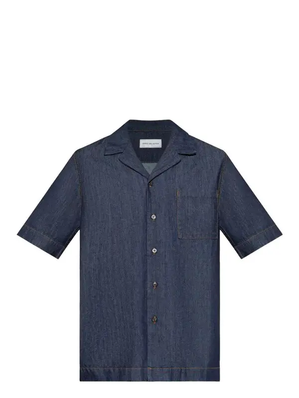 Dries Van Noten Cartone Denim Shirt - Blue