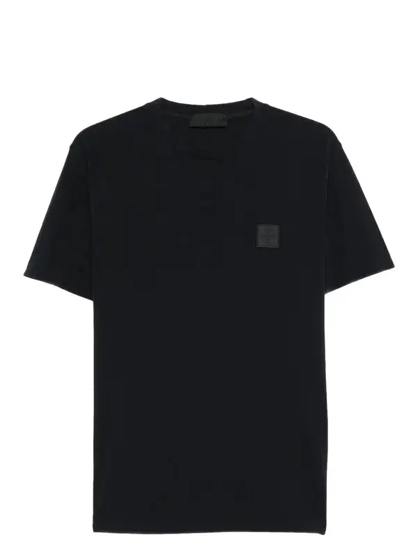 Stone Island Slim Fit T-shirt With Tonal Compass Patch - Blue