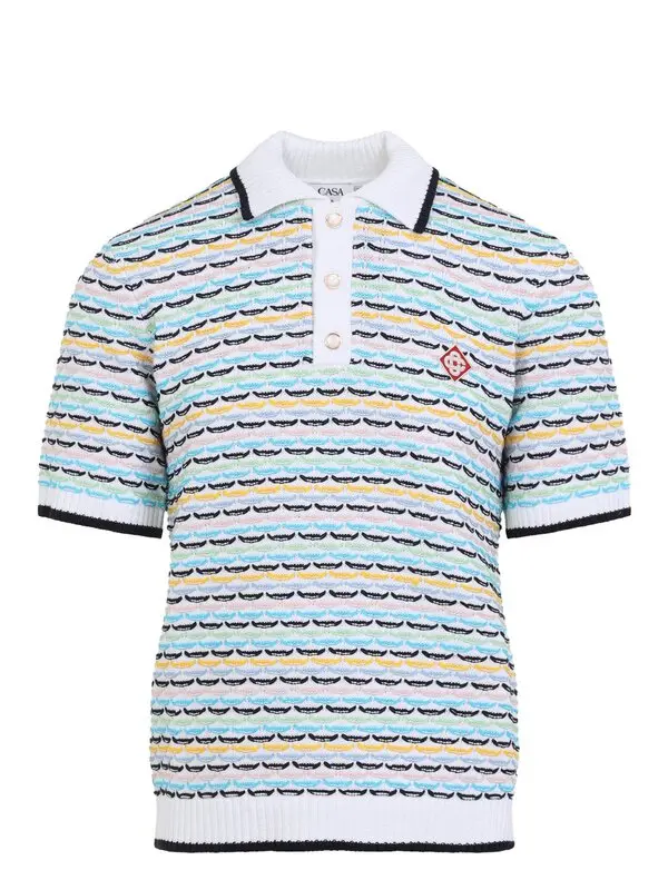 Casablanca Knitted Polo - Multicolor