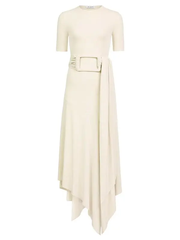 Alaïa Jersey Dress - Cream