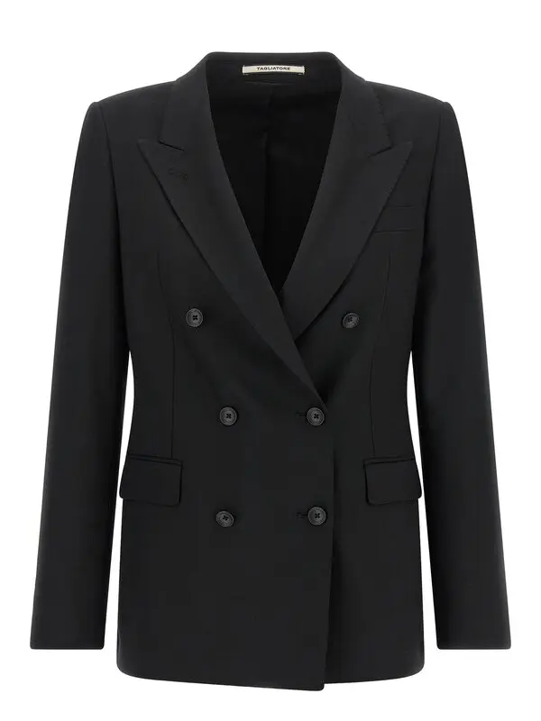 Tagliatore Parigi' Double-breasted Blazer - Black