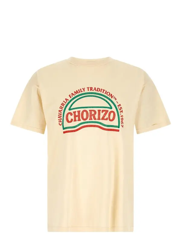 WILLY CHAVARRIA Chorizo Easy Tee' T-shirt - Cream