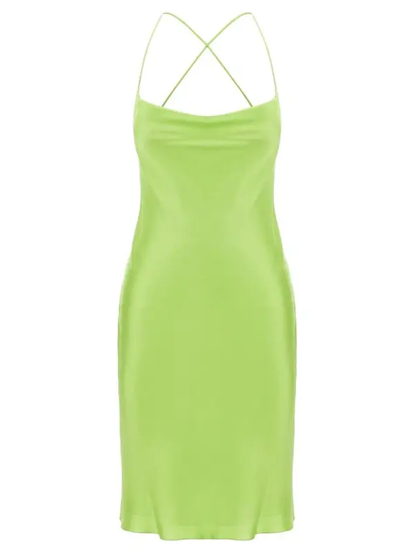 Saint Laurent Silk Slip Dress - Multicolor