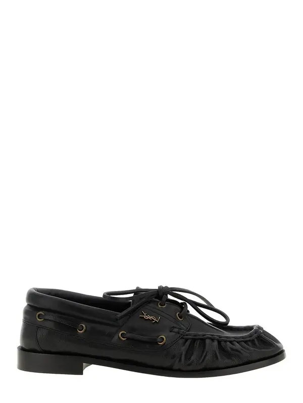 Saint Laurent Le Loafer Bateau' Loafers - Black