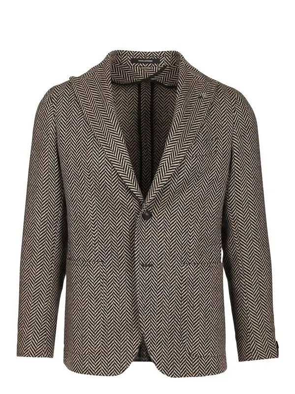 Tagliatore Blazer In Wool And Cashmere - Cream