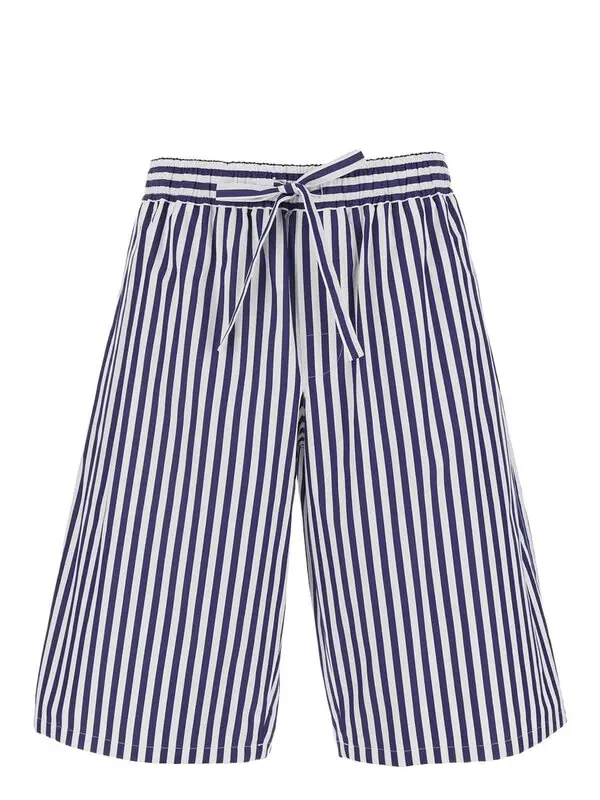 Dolce & Gabbana Cotton Striped Bermuda Shorts - Multicolor