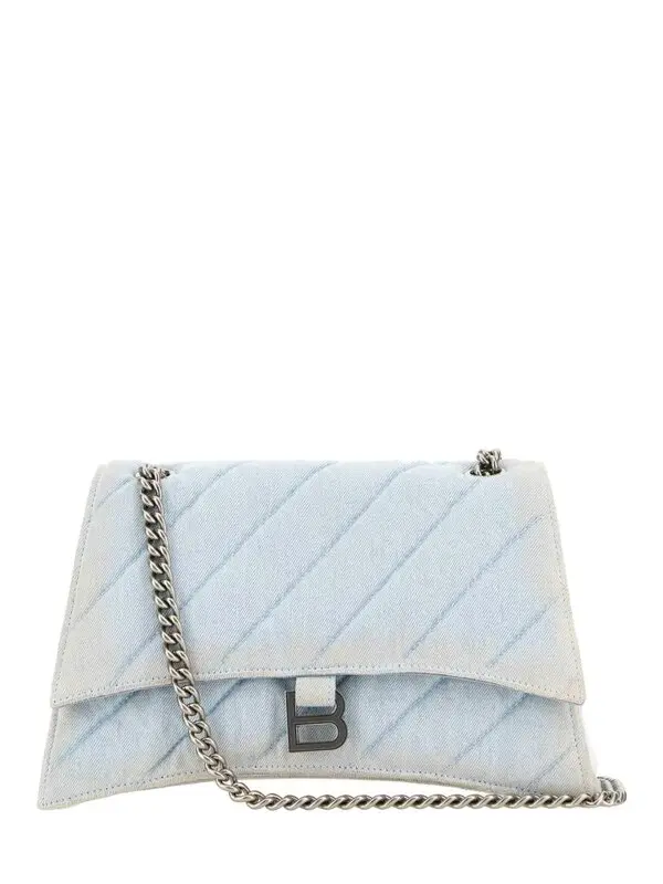 Balenciaga Crush Shoulder Bag - Blue