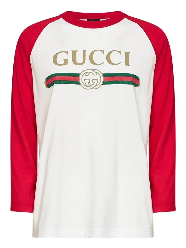 Gucci Printed Cotton Jersey T-shirt - Multicolor