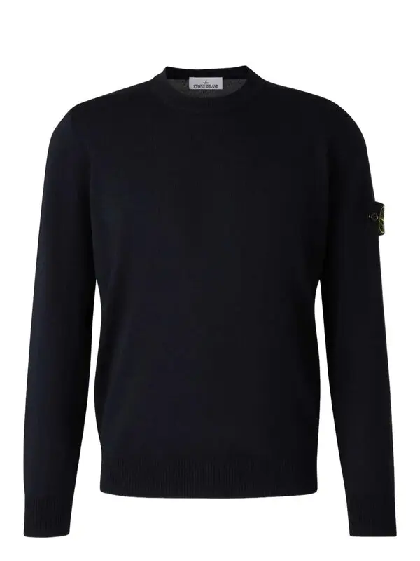 Stone Island Wool Crew Neck Pullover - Blue