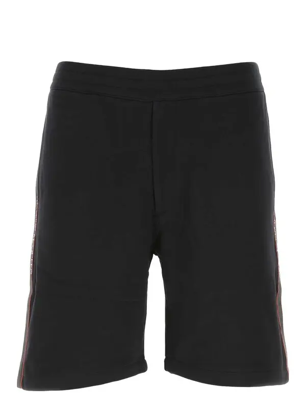 Alexander McQueen Cotton Bermuda Shorts - Black