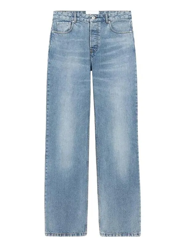 AMI Paris Denim Wide-leg Jeans - Blue