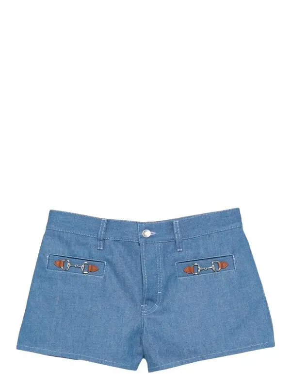 Gucci Cotton Denim Shorts - Multicolor