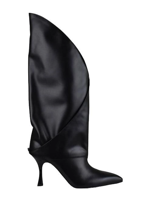 Balmain Twist Heeled Boots - Black