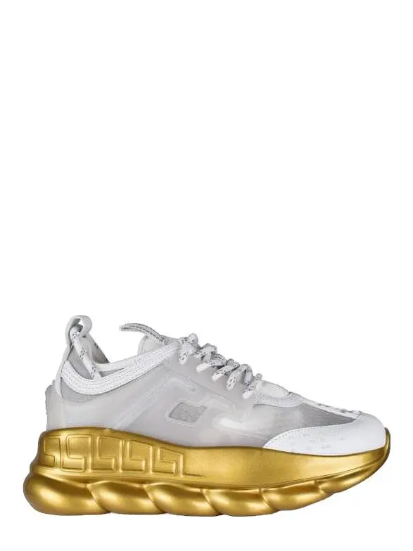 Versace Chain Reaction Sneakers - White