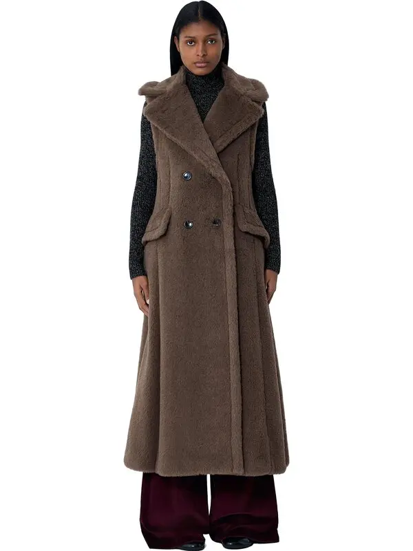 Max Mara Double-breasted Gilet - Brown