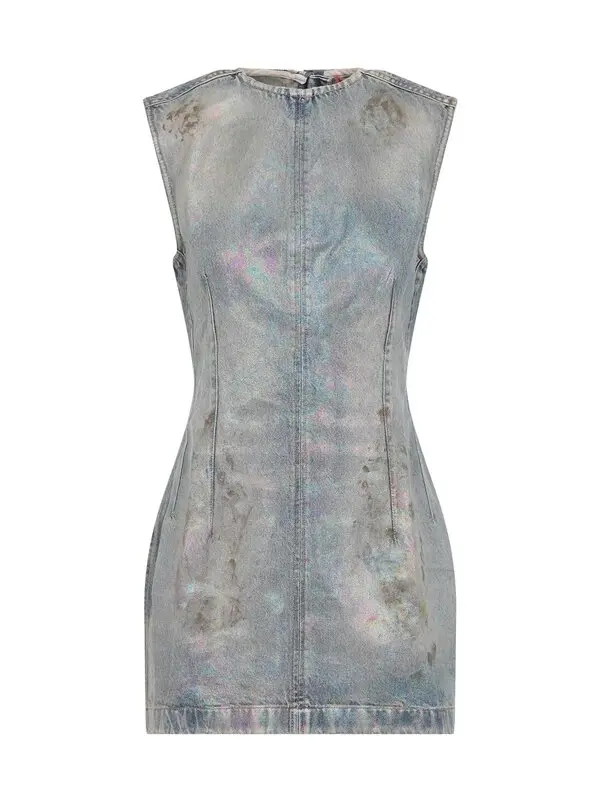 Acne Studios Mini Dress Denim - Blue