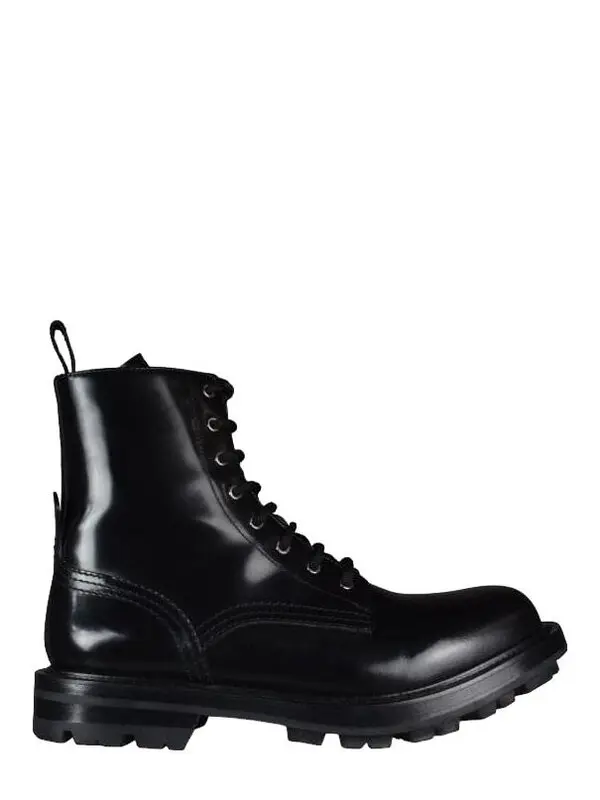 Alexander McQueen Wander Lace-up Boots - Black