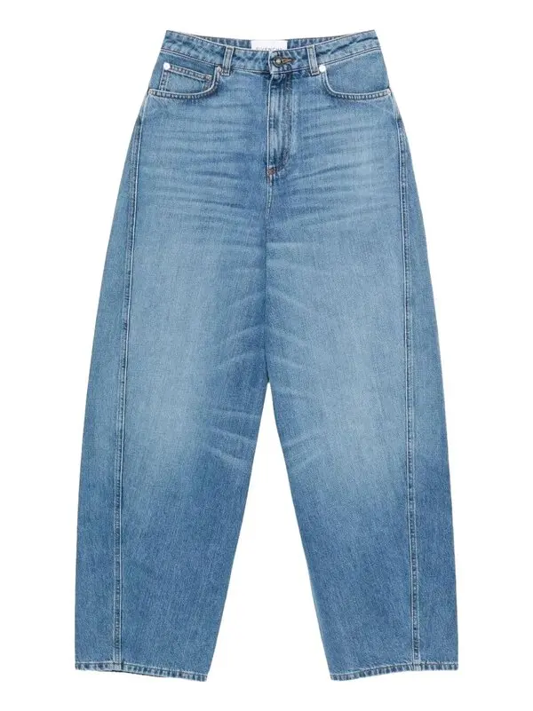Givenchy Cocoon Logo-patch Jeans - Blue