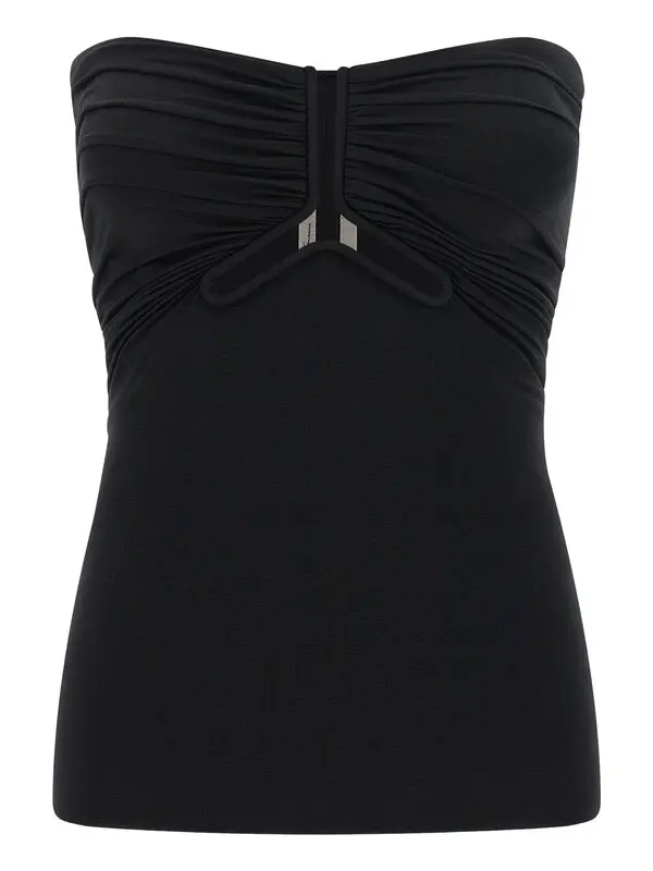 Rick Owens Alannah Bustier Top - Black