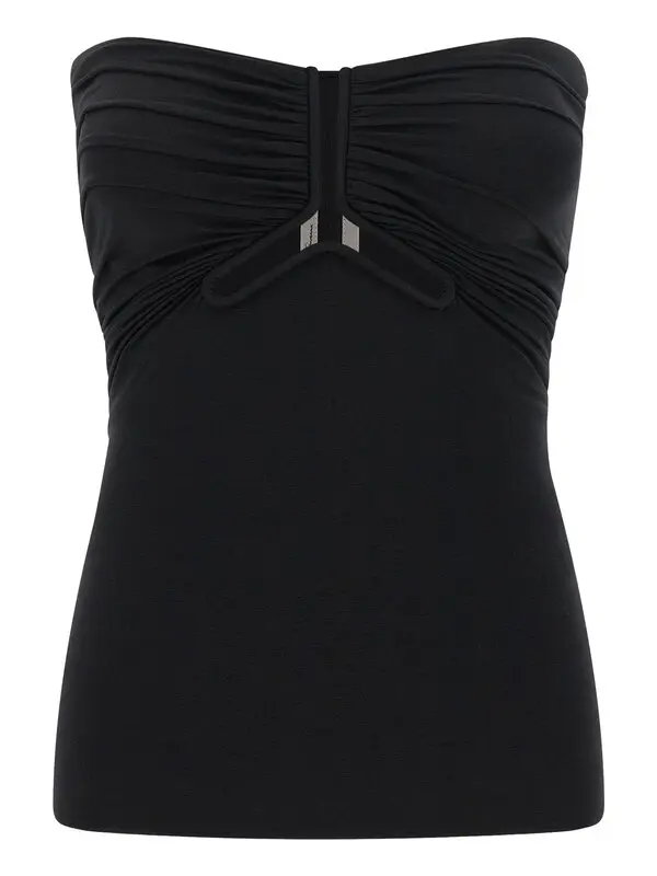 Rick Owens Alannah Bustier Top - Black