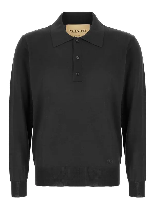 Valentino Garavani Long Sleeve Polo Knitwear - Multicolor