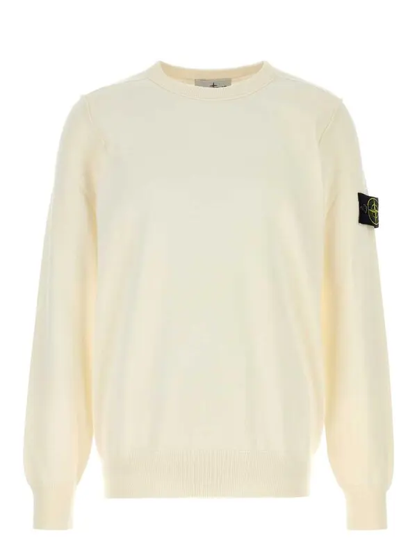 Stone Island Cotton Sweater - White