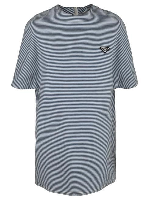 Prada Short-sleeved Denim Dress - Blue