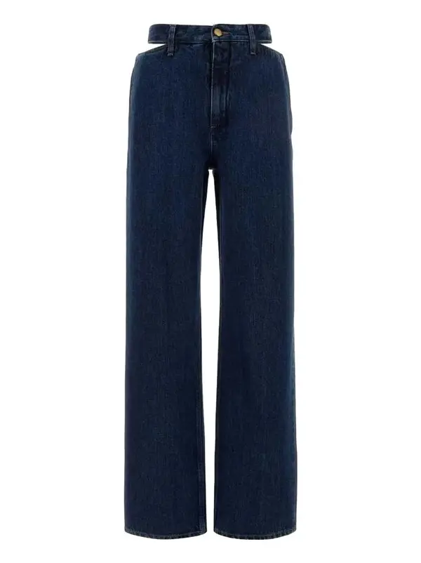 JIL SANDER Treated Wide-leg Jeans - Blue