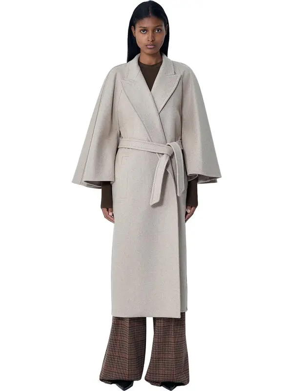 Max Mara Long Cashmere Coat - Cream